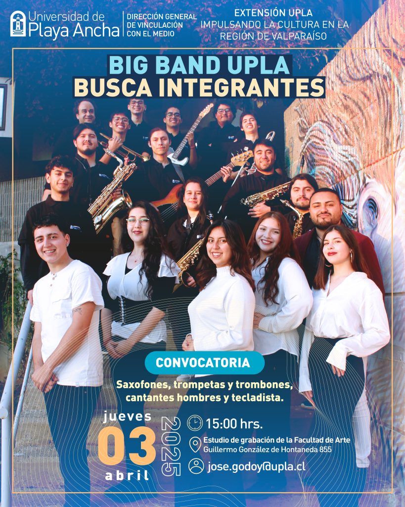 Audiciones 2025: Big Band UPLA - Dirección General de Vinculación con ...